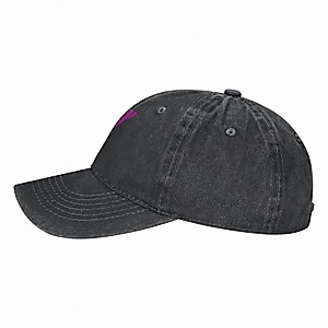 Fhkzkxdzt YMCA Unisex Adjustable Leisure Baseball Hats Fashion Denim Hat Outdoor, Black, One Size