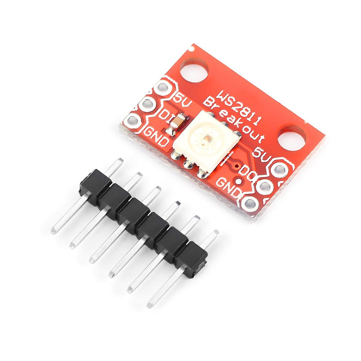 Pinsofy Sturdy 5Pcs Led Module, Convenient Ws2812 Board, for 5050 Led DIY USB Power Supply/Breadboard Design