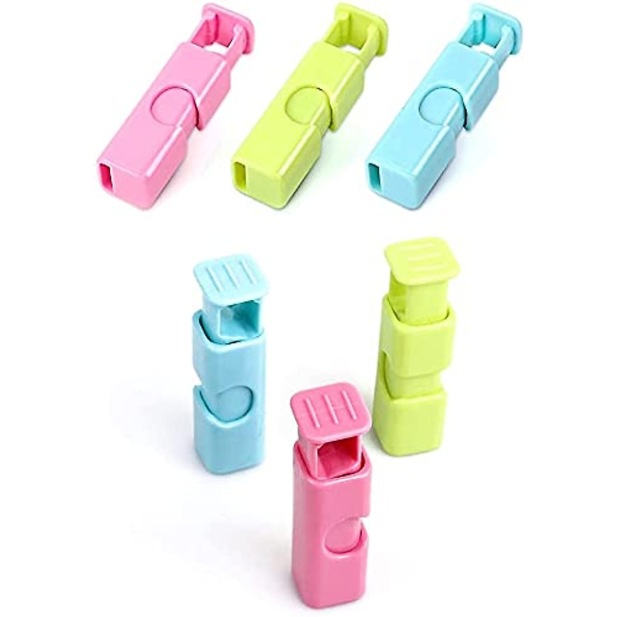 4 Pieces Food Sealing Clips Set, Bread Bag Clips Locking Type Bag Clip Plastic Food Clips Bag Sealing Clips for Snacks Kitchen Clips Freezer Bag Clips Useful and Fashion