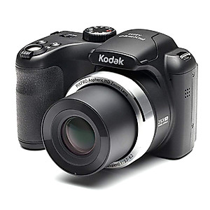 Kodak PIXPRO AZ252 Astro Zoom 16MP Digital Camera (Black) with 16GB SD Card and Case Bundle (3 Items)