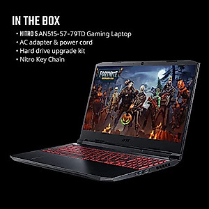 Acer Nitro 5 15.6" FHD 144Hz Gaming Notebook, Intel Core i7-11800H Processor, NVIDIA GeForce RTX 3050 Ti, 4 Ports, Killer Wi-Fi, Backlit Keyboard, HDMI, Webcam, Win 11 Home (64GB RAM | 2TB SSD)