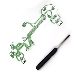 FainWan Flex Ribbon Conductive Film Keypad Compatible with PlayStation PS4 Pro Controller Dualshock 4 JDS-050 / JDS-055 Incl (+) Screwdriver