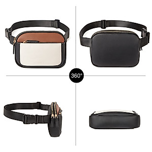 CLUCI Belt Bag for Women, Mini Everywhere Crossbody Waist Bag Adjustable Strap, Vegan Leather Women's Fanny Pack