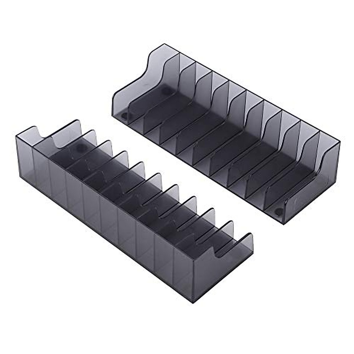 SALUTUY CD Storage Bracket, Large Capacity More Precise Dust-Proof Game Card Box ABS 2 Pcs for Pro Game Consoles for/Slim/PRO