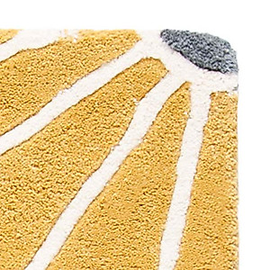 SAFAVIEH Soho Collection 2'6" x 6' Grey / Yellow SOH705A Handmade Premium Wool & Viscose Runner Rug