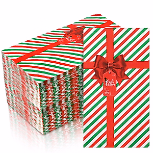 Cholemy Christmas Paper Napkins 3 Ply Disposable Presents Napkins Xmas Guest Paper Towels Merry Christmas Cocktail Napkins for Xmas Eve Dinner Holiday Party Supplies Kitchen Decor (100 Pcs)
