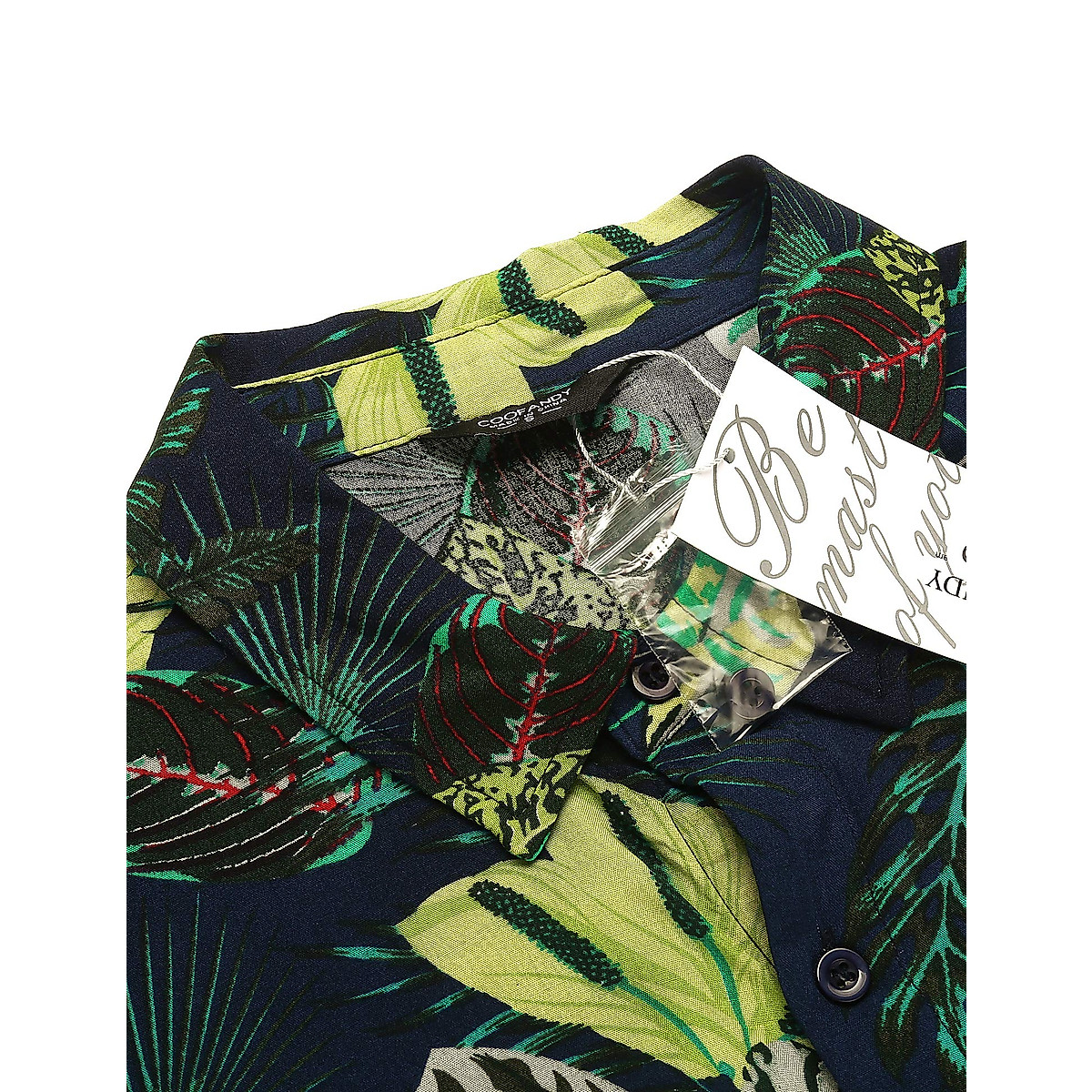 COOFANDY Men's Floral Pattern 2 Piece Summer Beach Short Sleeve Tracksuits