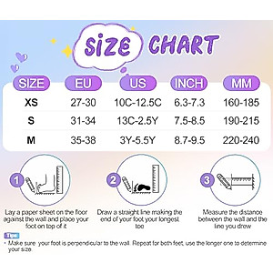 Roller Skates for Girls Age 3-12 | Rainbow Toddler Roller Skates for Kids Ages 3-5 | 4 Size Adjustable | Light Up Quad Roller Skates for Girls Boys Beginners, Birthday Gift for Outdoor Sports - XS