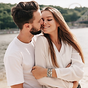 Long tiantian Bracelets for Women Trendy Stackable Leather Wrap Heart Bracelet Boho Jewelry s for Women