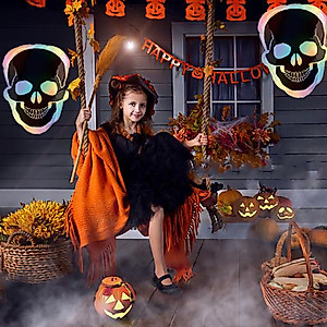 Halloween Balloons Skull Balloons Gradient Skeleton Balloons for Halloween Theme Party Decor Spooky Party Supplies Day of the Dead Decor Halloween Party Decoration Balloon Sets-3 Pcs