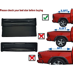 KSCPRO Quad Fold Tonneau Cover Soft Four Fold Truck Bed Covers for 2015-2023 Ford F-150 F150 with 5.5 ft Bed, Styleside