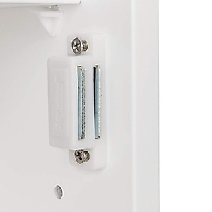 Single Door Mirror Indoor Bathroom Wall Mounted Cabinet,Wooden Medicine Cabinet White Wall Mounted Bathroom Cabinet with Single Mirror Door & Adjustable Shelves for Bathroom, Living Room, Entryway