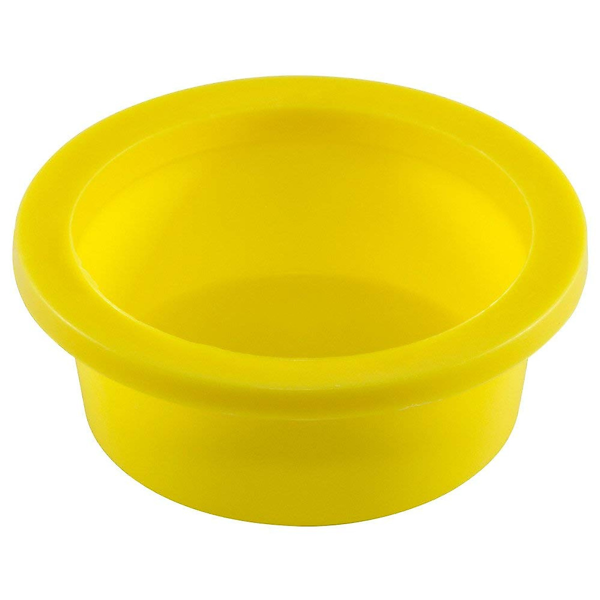 Caplugs 99191373 Plastic Tapered Cap and Plug with Wide Thick Flange WW-5X, PE-LD, Cap OD 0.440" Plug ID 0.563", Yellow (Pack of 1000)