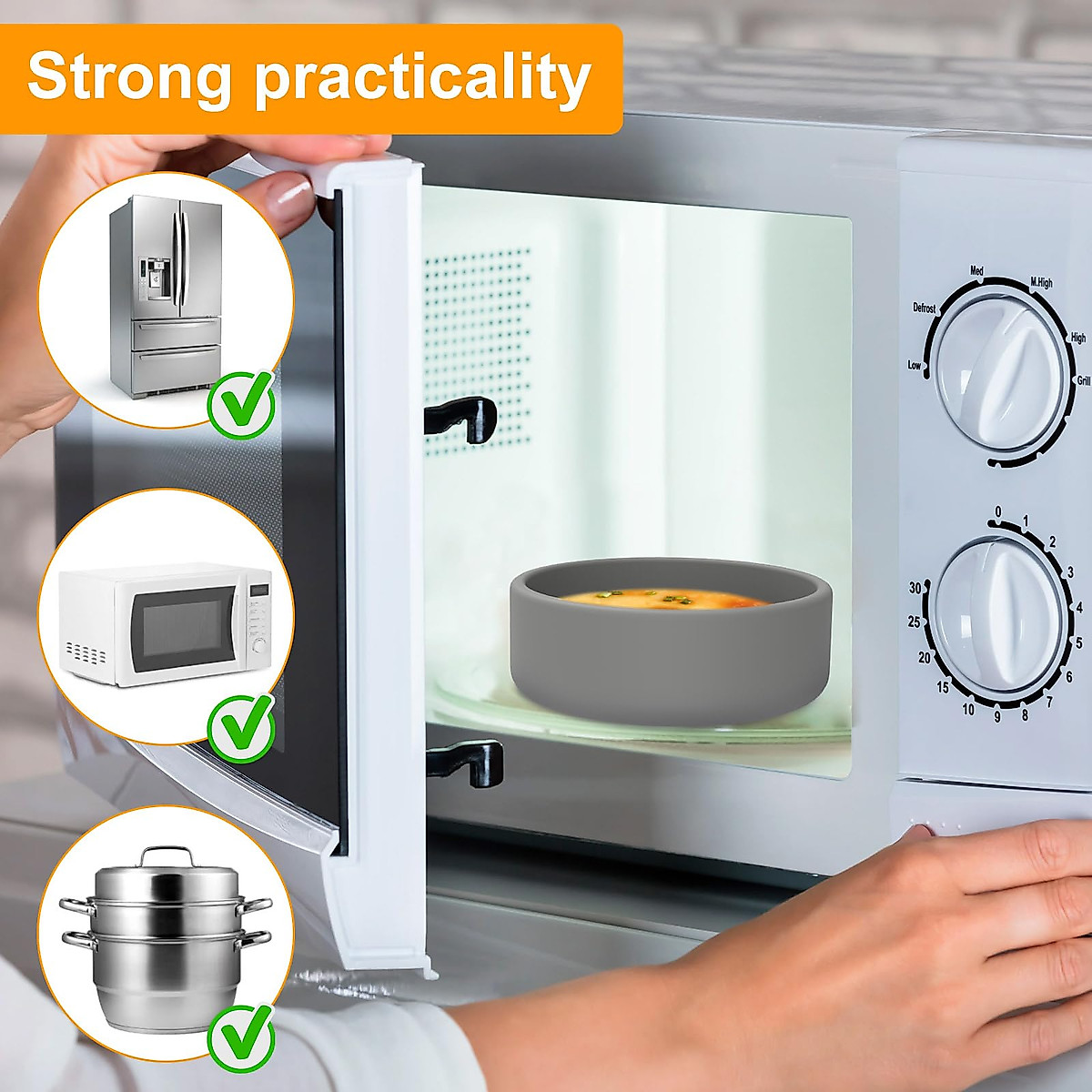 3Pcs Silicone Air Fryer Egg Mold, Reusable Nonstick Egg Bites Pan Alternative, Egg Boiler Mold Cup, BPA Free, Dishwasher Safe Poached Egg Cups for Microwave Air Fryer Stovetop Egg Cooking