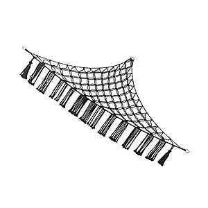 Toyvian Triangular Net Bag Stuff Animals Storage Organizer Stuffed Animal Hammock Net Stuffed Animal Net Hammock for Plushies Hammock Organizer Net for Stuffed Animals Black