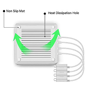 Drone Battery Charger, 8.5V 2.0A Output Portable 2 Modes Plastic Casing Safe Drone Battery Charging Hub for Mini 3 Pro (US Plug)