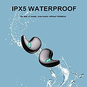 Sleep Earbuds Invisible Bluetooth Earbuds for Sleeping Smallest Sleep Buds Tiny Mini for Side Sleepers Wireless Hidden Headphones Small Discreet Bluetooth Earpiece with Charging Case
