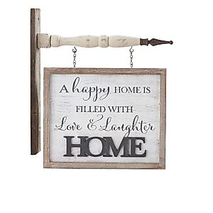 K&K Interiors 15062A-AR2 2 Sided White Washed Home Arrow Replacement