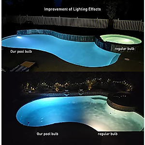 TOVEENEN LED Pool Light Bulb 120V 65W 6500lm High Bright White 6500K Replacement for Pentair Hayward 500W Inground Pool Light