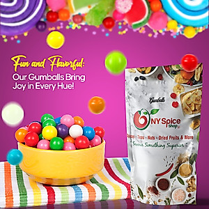 NY Spice Shop Pink Gumballs - 5 Pound Chewing Gum Gumballs - Gumballs For Gumball Machine - Fruit Flavored Bubble Gum Bulk - Kosher Gumball Machine Refills For Kids - Approx 250 Pcs