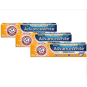 Arm & Hammer Advance White Extreme Whitening Toothpaste, Clean Mint, 6 Ounce (Pack of 3)