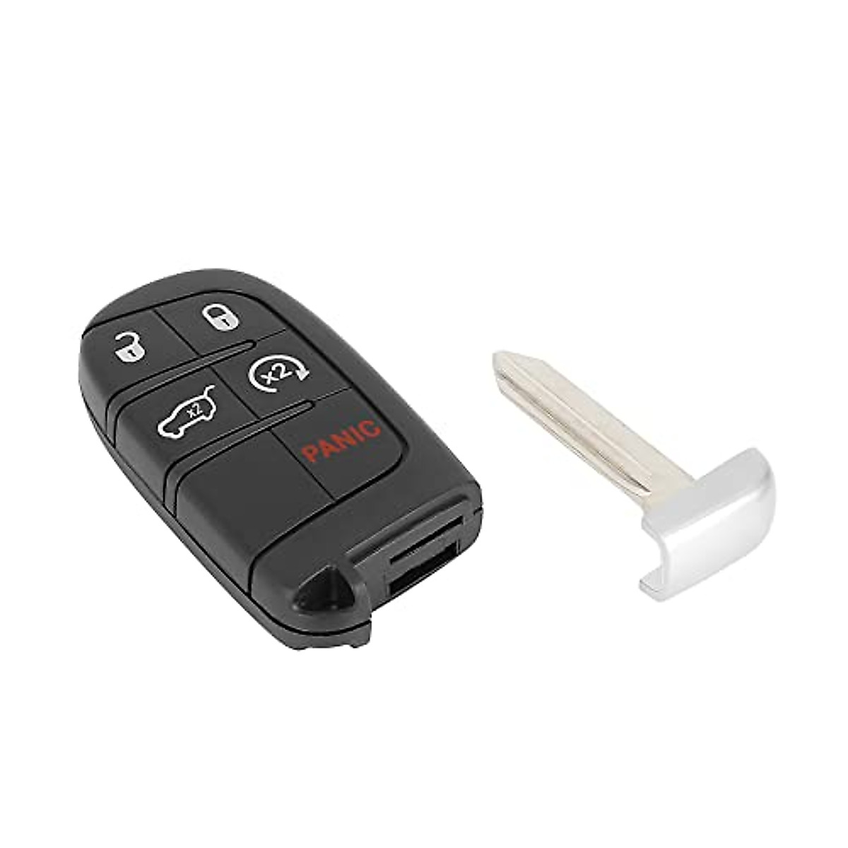 X AUTOHAUX New Car Replacement Key Fob Shell Case Black M3N-40821302 for Jeep Grand Cherokee 2014-2020 Compass 2017 Renegade 2016-2018