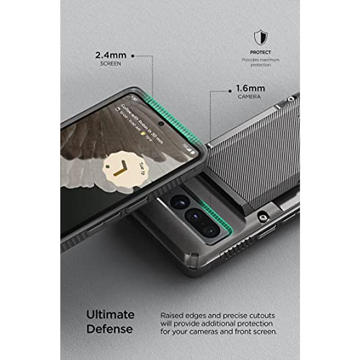 VRS DESIGN Damda Glide Pro Phone Case for Pixel 7 Pro, Sturdy Semi Auto Wallet [4 Cards] Case Compatible for Pixel 7 Pro Case (2022) (Groove Metal Black)