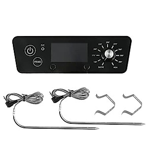Digital Thermostat Controller Board Kit Replacement for Pit BOSS 3/4/5 Series Vertical Pellet Smoker, Equipped with Two Digital Meat Temperature Probes