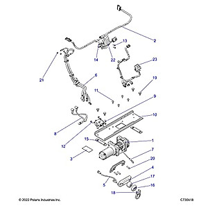 Polaris Off Road Synthetic Winch Rope for 2,500-3,500 lb. Winches (with Pre-Woven Loop)