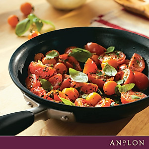 Anolon Advanced Home Hard-Anodized Nonstick Skillets (8.5-Inch, Onyx)