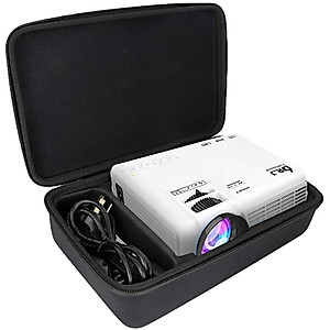 Khanka Hard Travel Case Replacement for DR. J Professional 1080P Mini Projector (Black)