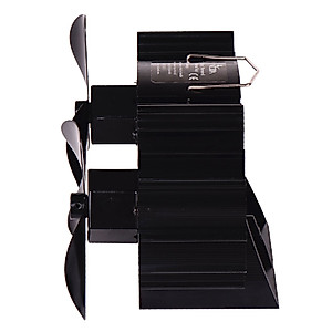 VODA 4.9 inches Height Twin motor Heat Powered Stove Fan [UPDATE VERSION],for Small Space on Log/Wood Burner/Stove/fireplace New Specially Designed Fan