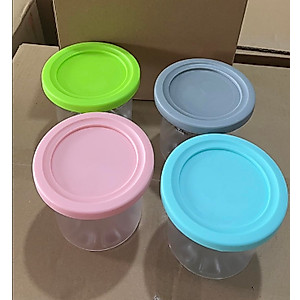 Ninja Creami Pints and Lids - 4 pack, Ninja creami breeze Compatible with NC299AMZ & NC300s Series, ice cream containers for homemade ice cream, Ninja Creami breeze containers ShieldXperts