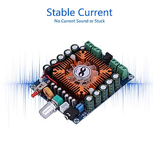 Digital Audio Amplifier Board, 4 Channels 4 x 50W Large Power HiFi Amplifier Board - IC Smart Cooling Digital Amplifier Board