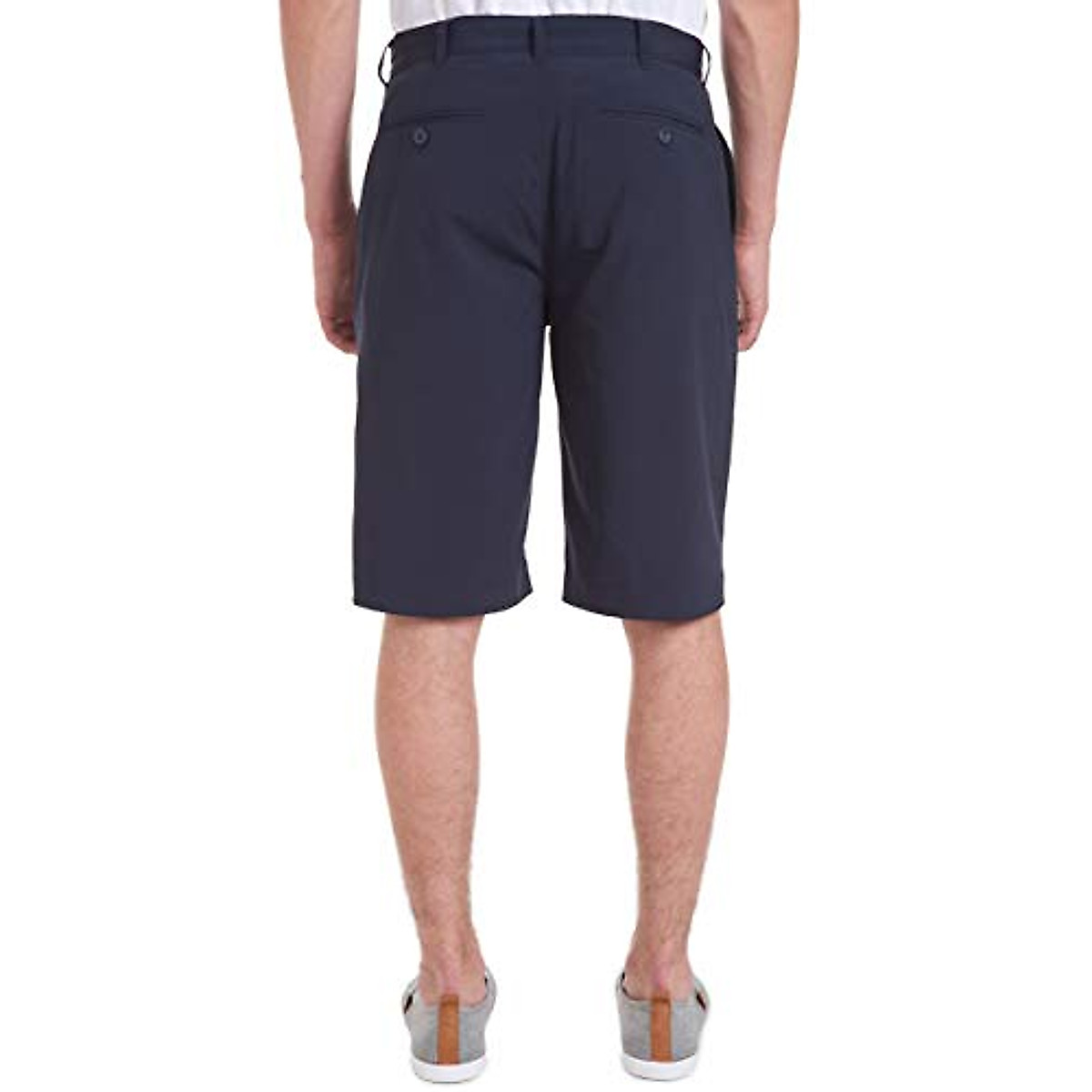 IZOD Young Men's Athletic Performance Shorts, Navy Blue, 34