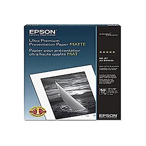 Epson Ultra Premium Presentation Paper MATTE (13x19 Inches, 50 Sheets) (S041339)