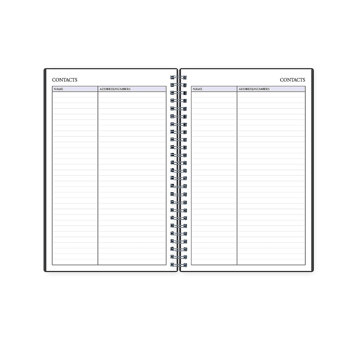 Blue Sky Undated Daily Planner, Flexible Cover, Twin-Wire Binding, 5.5" x 8.5", Passages