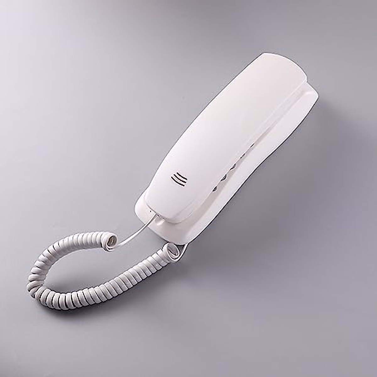 HCD3588 Wall-Mounted Telephone Fixed Landline Wall Telephones Perfect for Home and Business Use Simple Caller Telephone with Memory Buttons Mute Function Telephone