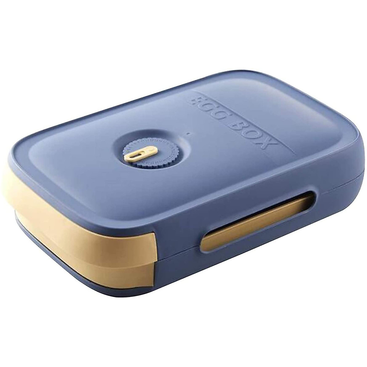 MMCCHB Drawer egg box,Egg storage box with lid,Kitchen plastic egg rack,The egg storage box with lid can be stacked and sealed to keep fresh, and can hold 18-21 eggs. (Blue)