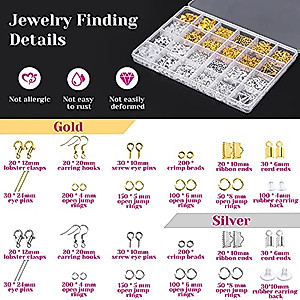 Jewelry Making Kits for Adults, Shynek Jewelry Making Supplies Kit with Jewelry Making Tools, Earring Charms, Jewelry Wires, Jewelry Findings and Helping Hands for Jewelry Making and Repair