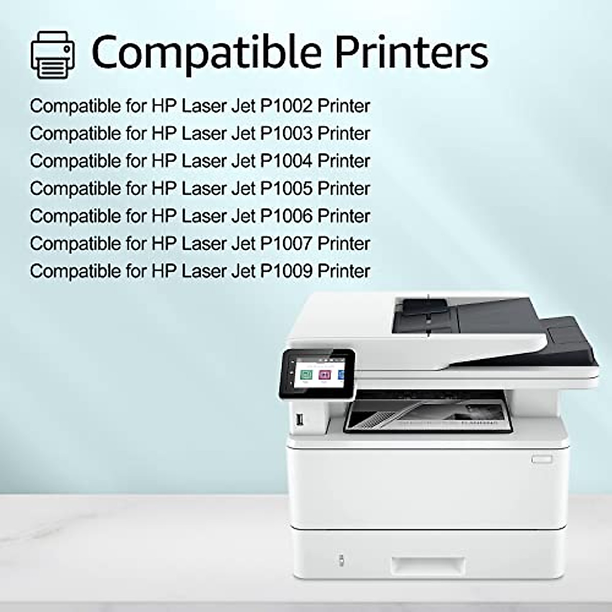 greencycle 2 PK Compatible CB435A 35A Black Laser Toner Cartridges Replacement for HP Laserjet P1005 P1006 P1009 Printer