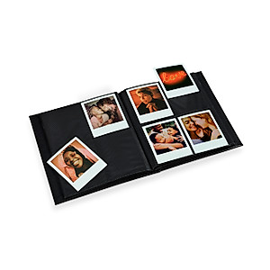 Polaroid Photo Album - Black - Large Photo Album for Polaroid i-Type, 600, and SX-70 instant photos, capacity 160 photos (6368)