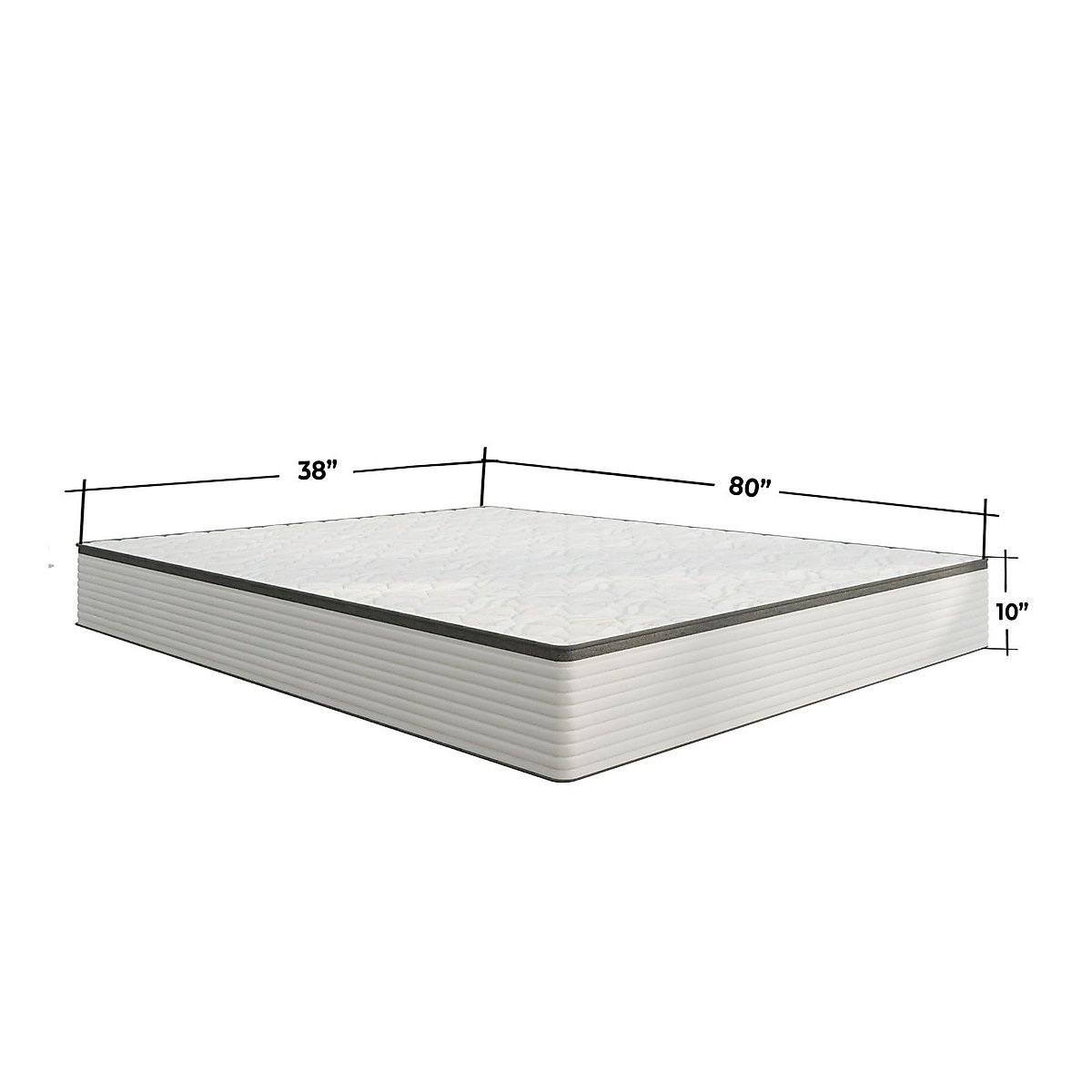 AMBEE21 Twin XL Memory Foam Mattress for Comfortable Sleep | Medium-Firm Comfort Level | Quilting Support, and Pressure Relief | 10 Inches Thickness Include 6 Layers with Spring