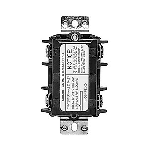 Leviton MS303-DS 30 Amp 600 Volt, Three-Pole, Black & Hubbell Bell MX1050S Single-Gang Weatherproof Heavy Duty Universal Flip Cover Gray Finish