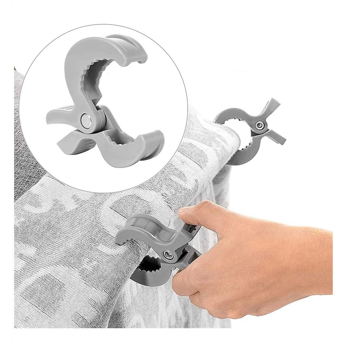 MILE 8 Pack Color Mixing Stroller Clips Pegs to Hook Muslin and Toys Seat Cover Blanket Clips Plastic Universal Clip