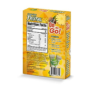 Powdered Drink Mix Variety Pack, Sugar Free! – Fruity flavors - Summer Colada, Tangy Limeade, Citrus Punch & Tropical Berries Packets (30 Count of Stick Packs) - Frutal On-The-Go!