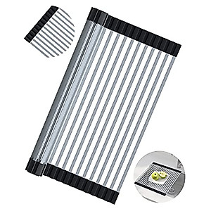 iFealClear Roll Up Dish Drying Rack, Over The Sink Stainless Steel Roll-up Dish Drying Rack for Kitchen Counter, Foldable Dish Drainer for Kitchen Dishes, Cups, Fruits and Vegetables (20.5" *17.5")