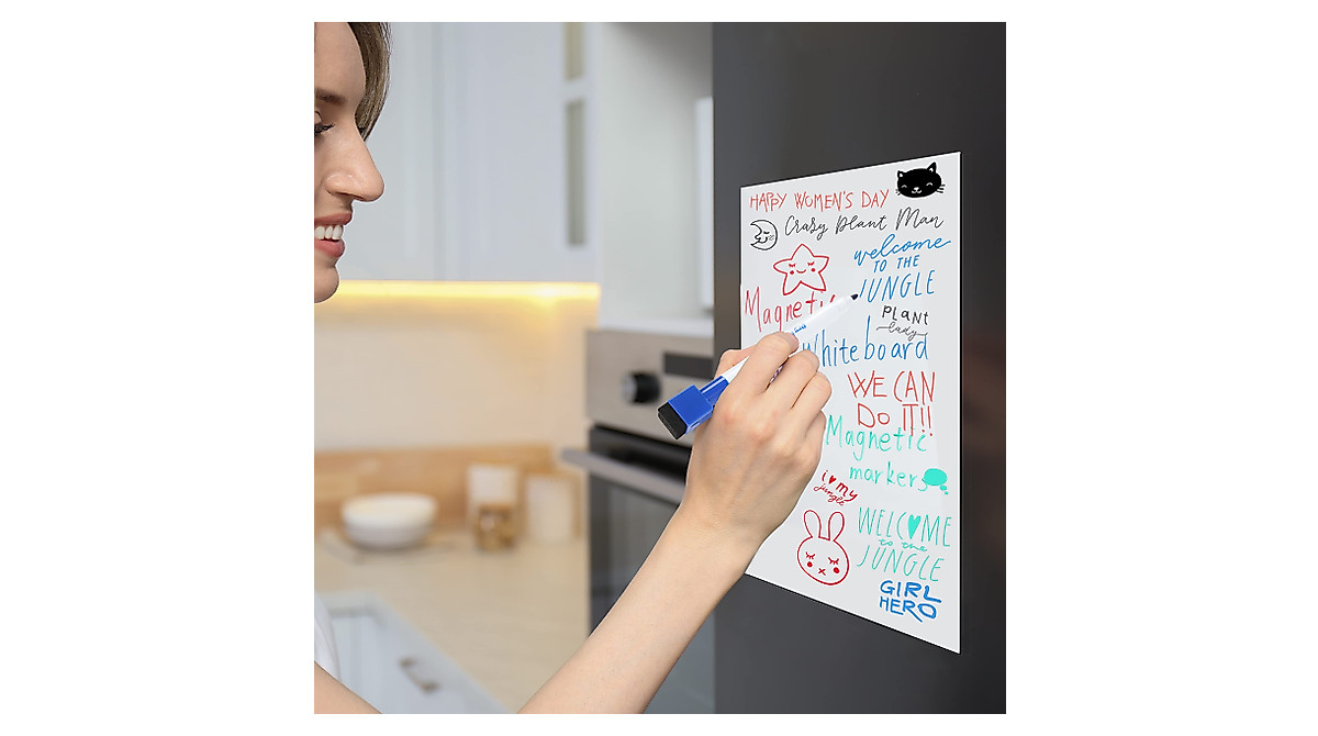 Mr. Pen Magnetic Dry Erase Whiteboard - 12x8.3" for Fridge & Notes