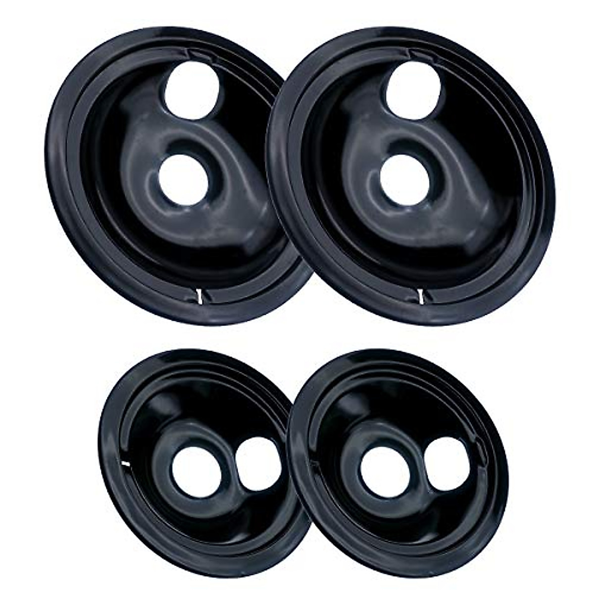 WB31M20 WB31M19 Porcelain Drip Pans and WB30M1 WB30M2 Surface Elements by SupHomie - Compatible with GE Hotpoint Range Stove