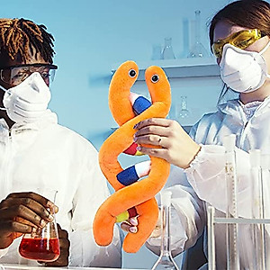 GIANTmicrobes DNA Plush, Genetics Gifts, DNA Gifts, Genetic Counselor Gifts, Genealogy Gifts, Ancestry Gift, Funny Science Teacher Gifts,Science Gifts